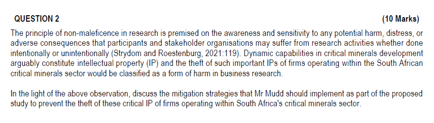 Solved QUESTION 2(10 ﻿Marks)The principle of non-maleficence | Chegg.com