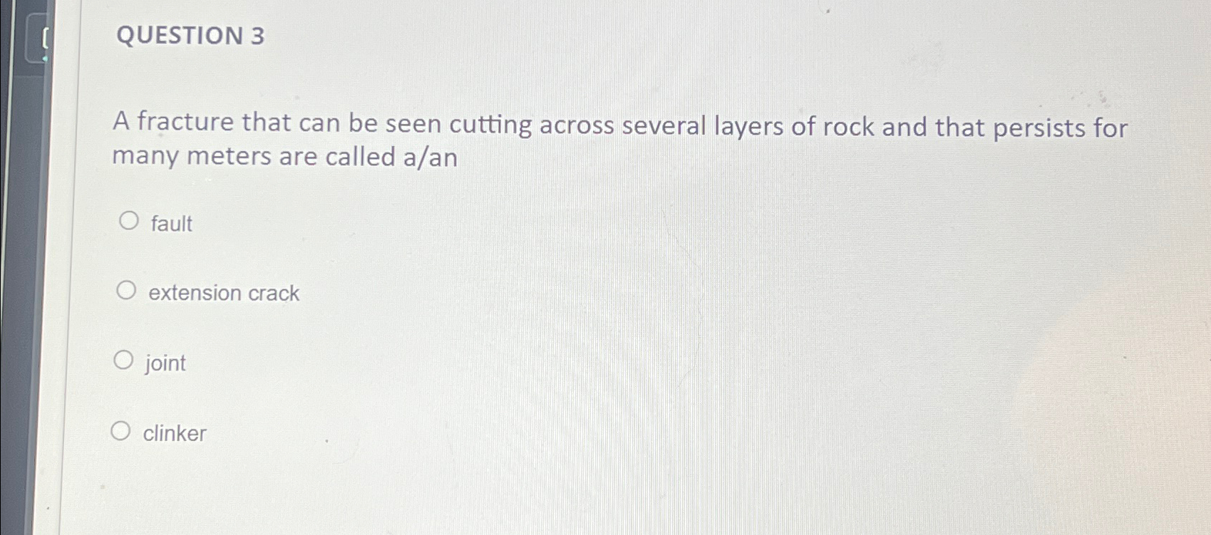 Solved QUESTION 3A fracture that can be seen cutting across | Chegg.com