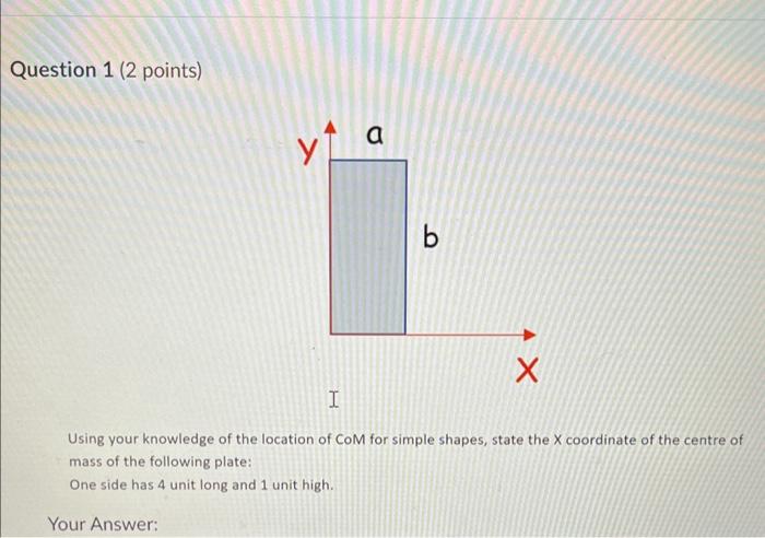 Solved Question 1 (2 points) Using your knowledge of the | Chegg.com