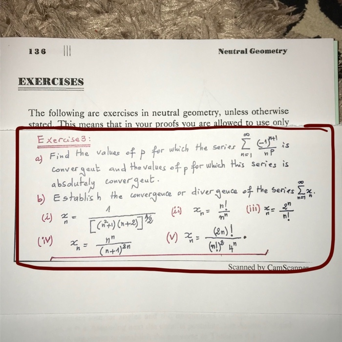 Solved 136 Neutral Geometry EXERCISES 00 ИЕ The following | Chegg.com