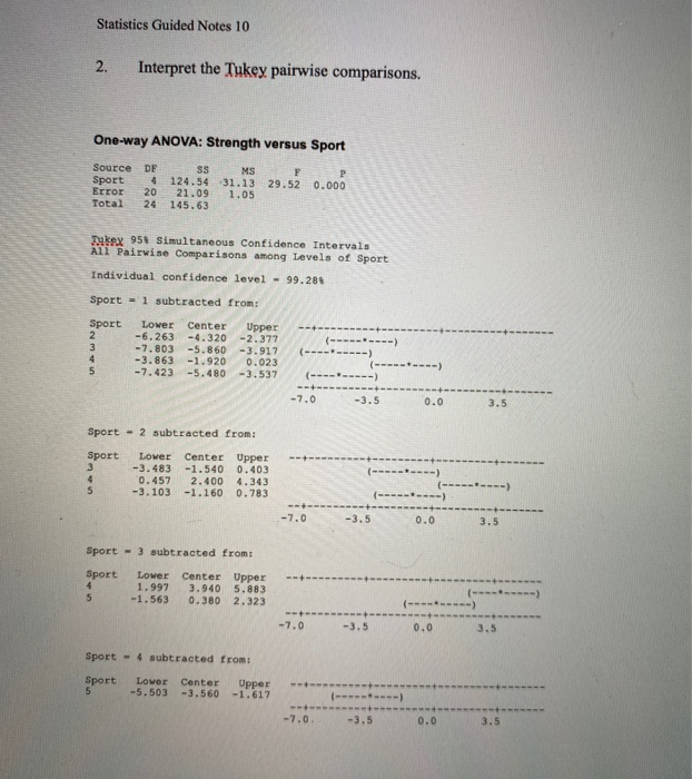 Solved Statistics Guided Notes 10 Example Research Quarterly | Chegg.com
