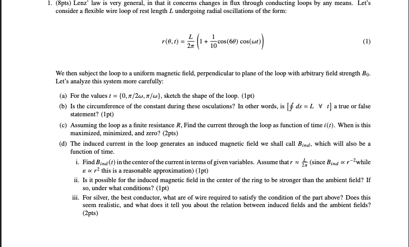 Solved Please answer all the question. Lenz' law is ﻿very | Chegg.com