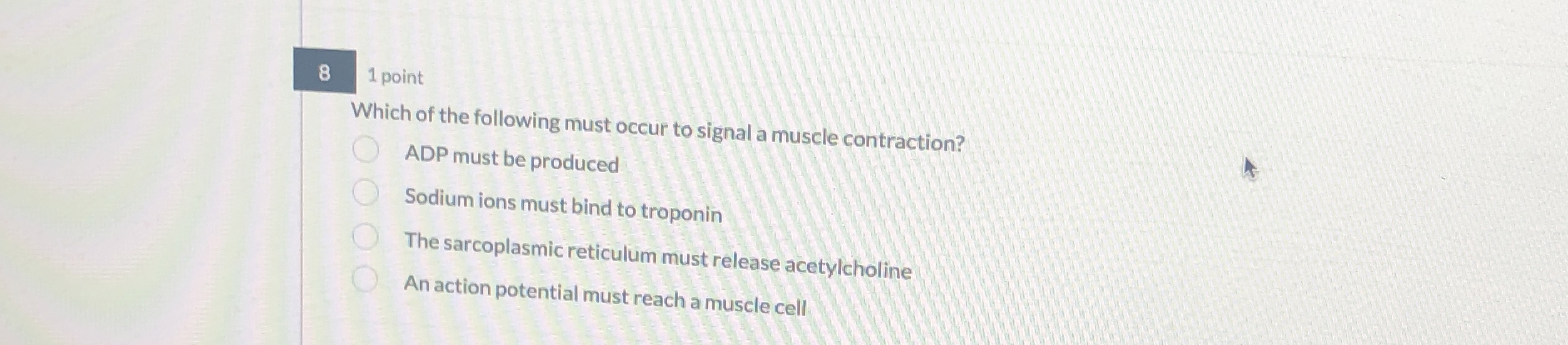 Solved 81 ﻿pointWhich of the following must occur to signal | Chegg.com