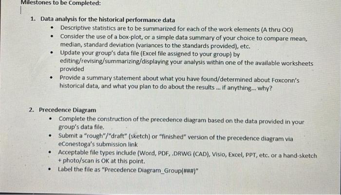 1. Data analysis for the historical performance data | Chegg.com