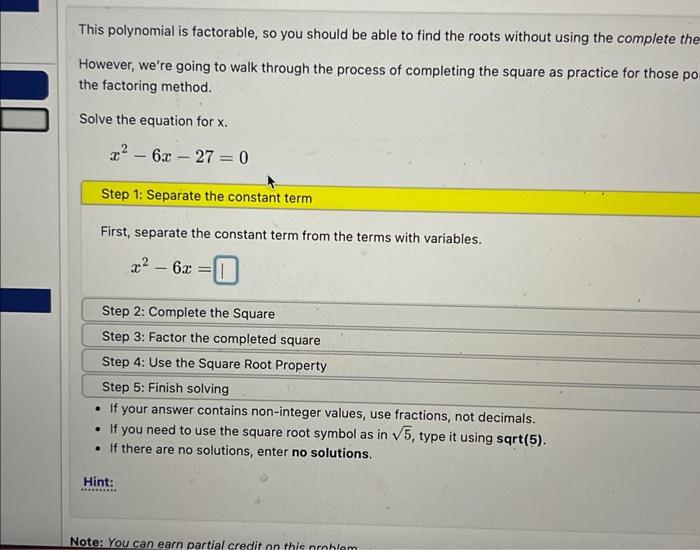 Solved This Polynomial Is Factorable So You Should Be Able
