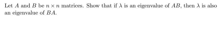Solved Let A and B be nxn matrices. Show that if I is an | Chegg.com