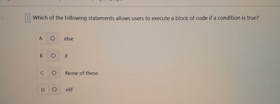 Solved Which of the following statements allows users to | Chegg.com