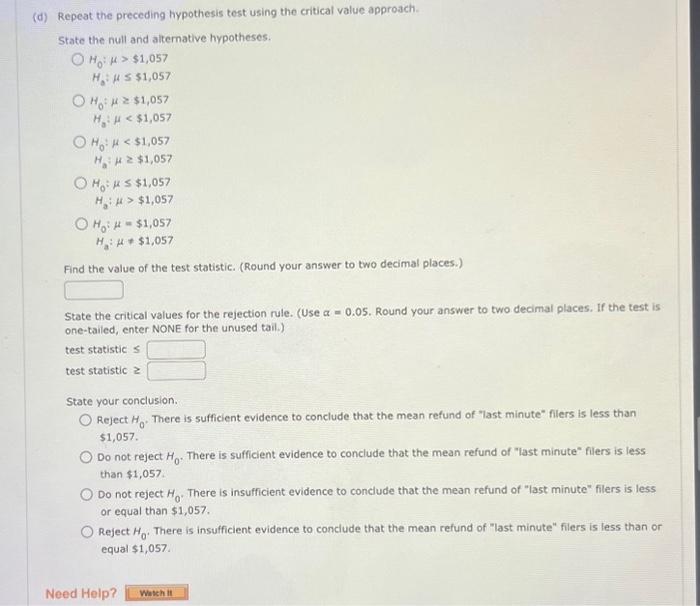 Solved You may need to use the appropriate appendix table or | Chegg.com