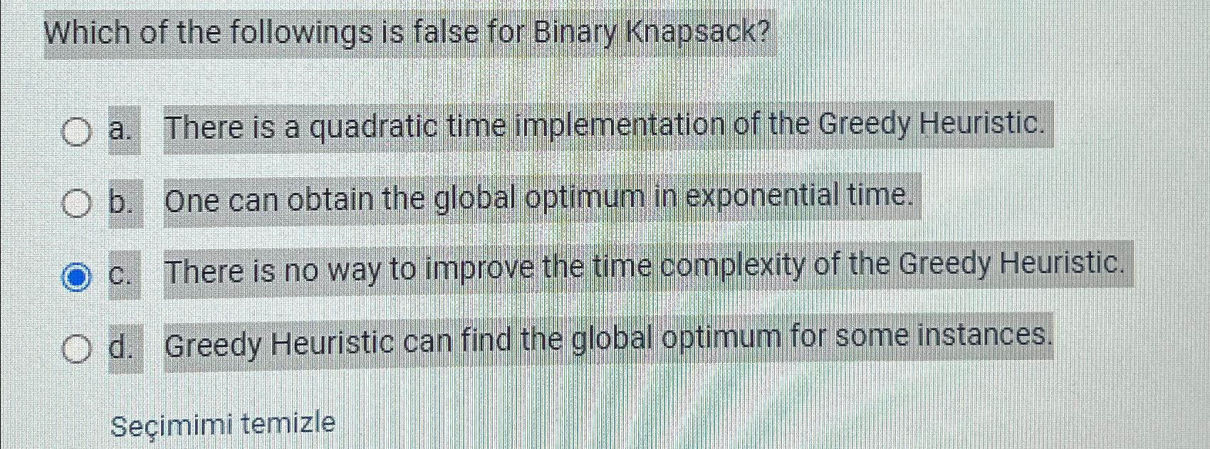Solved Which of the followings is false for Binary | Chegg.com