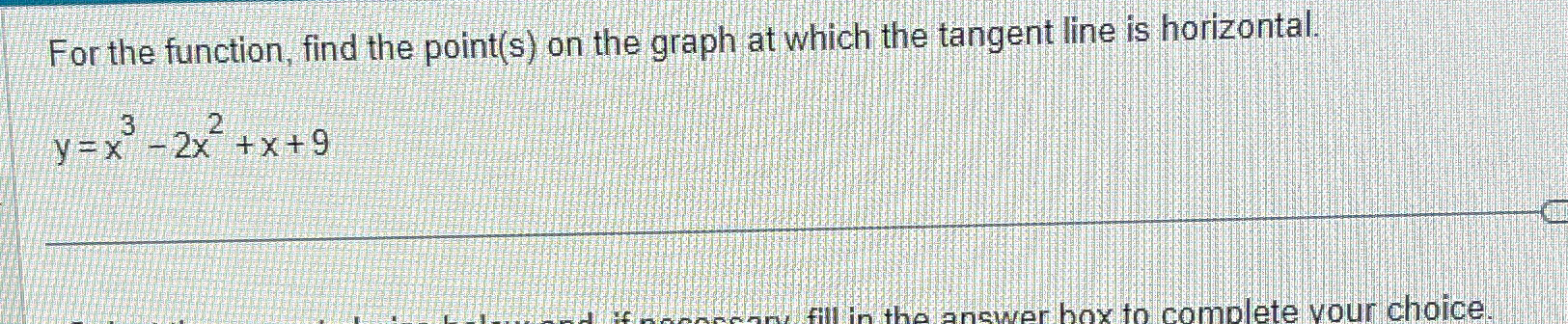 Solved For the function, find the point(s) ﻿on the graph at | Chegg.com