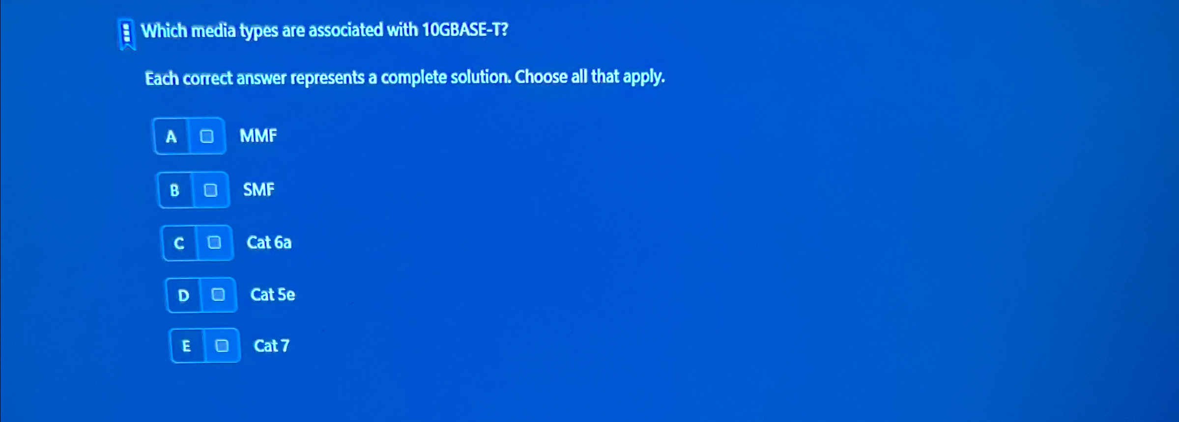 Solved B Which media types are associated with | Chegg.com