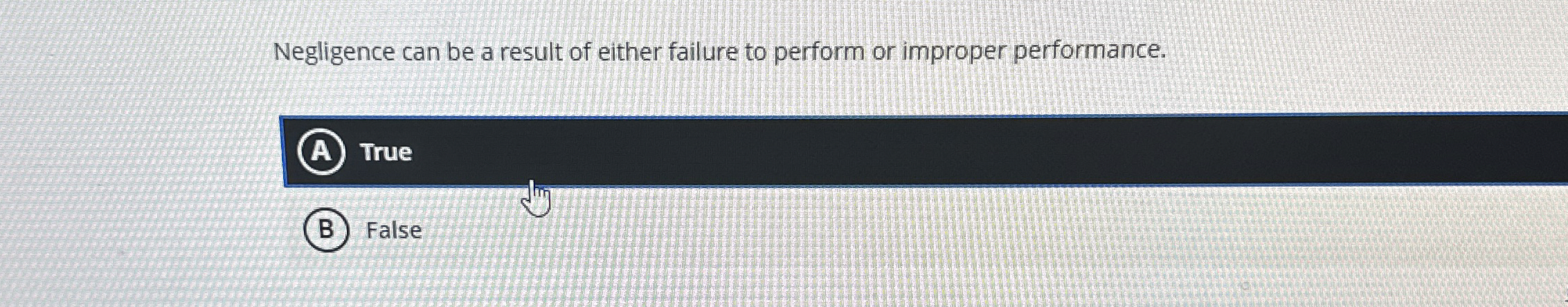 Solved Negligence can be a result of either failure to | Chegg.com