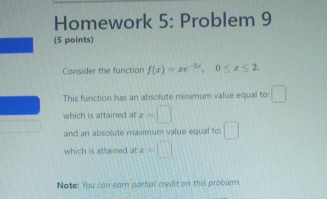 Solved Homework 5: Problem 9 (5 points) Consider the | Chegg.com