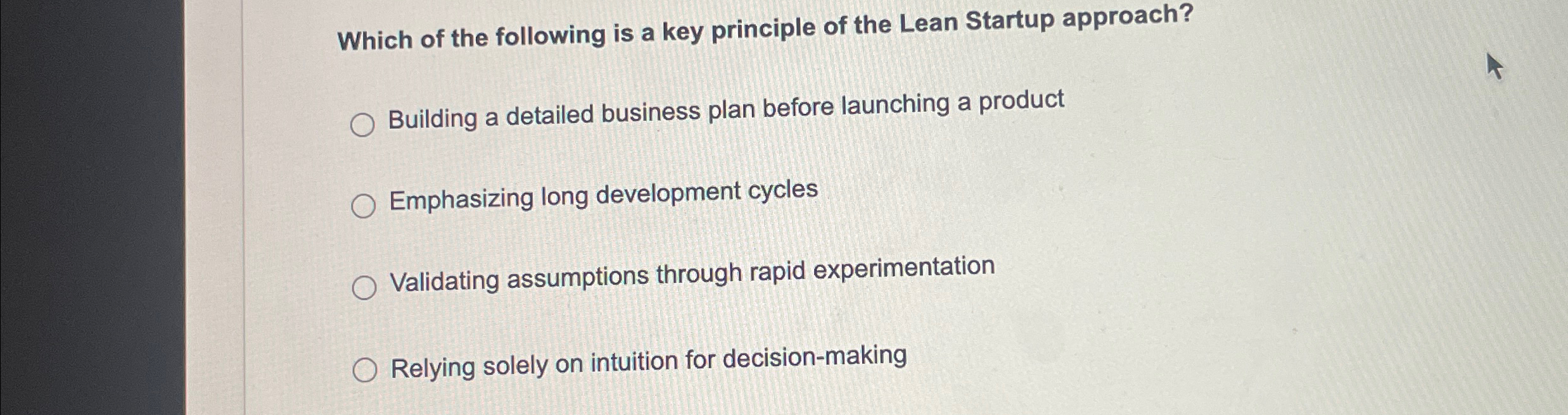 Solved Which of the following is a key principle of the Lean | Chegg.com