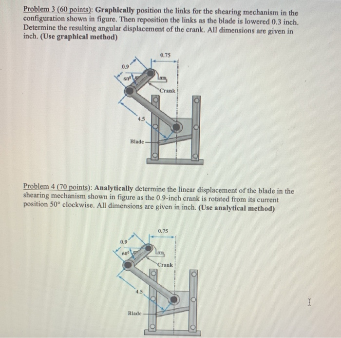 Solved Problem 3 (60 points): Graphically position the links | Chegg.com
