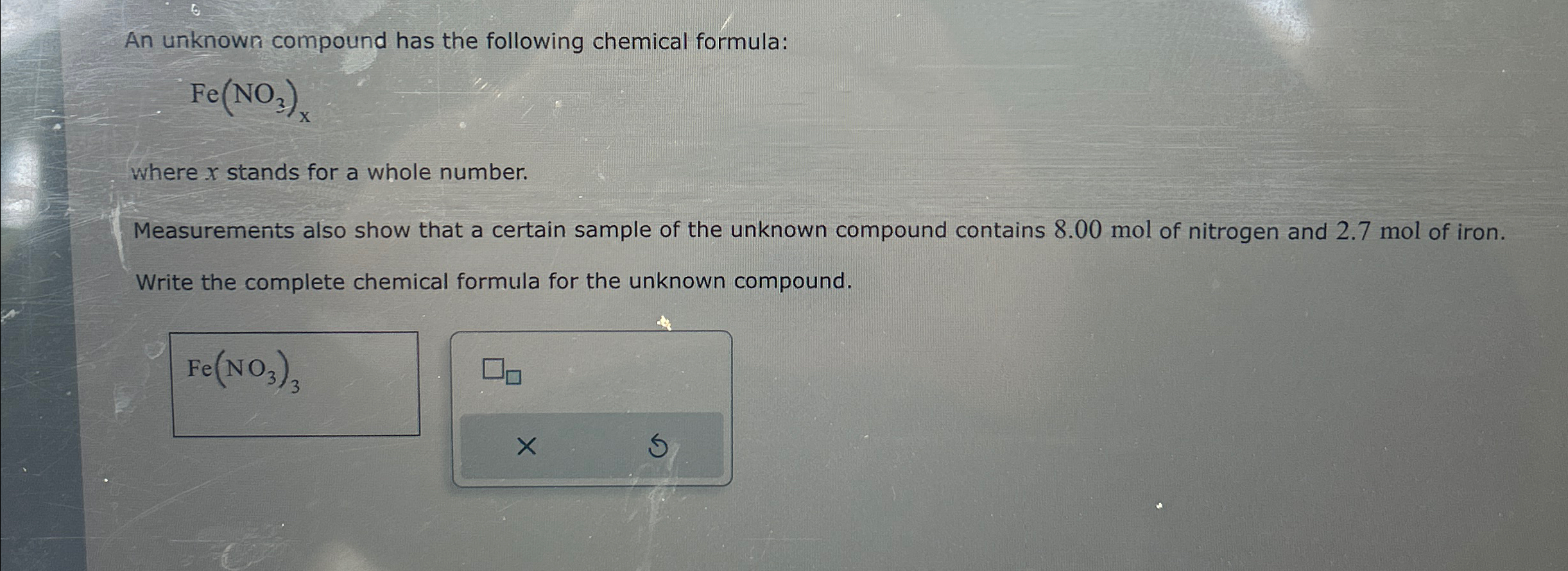 Solved An unknown compound has the following chemical | Chegg.com