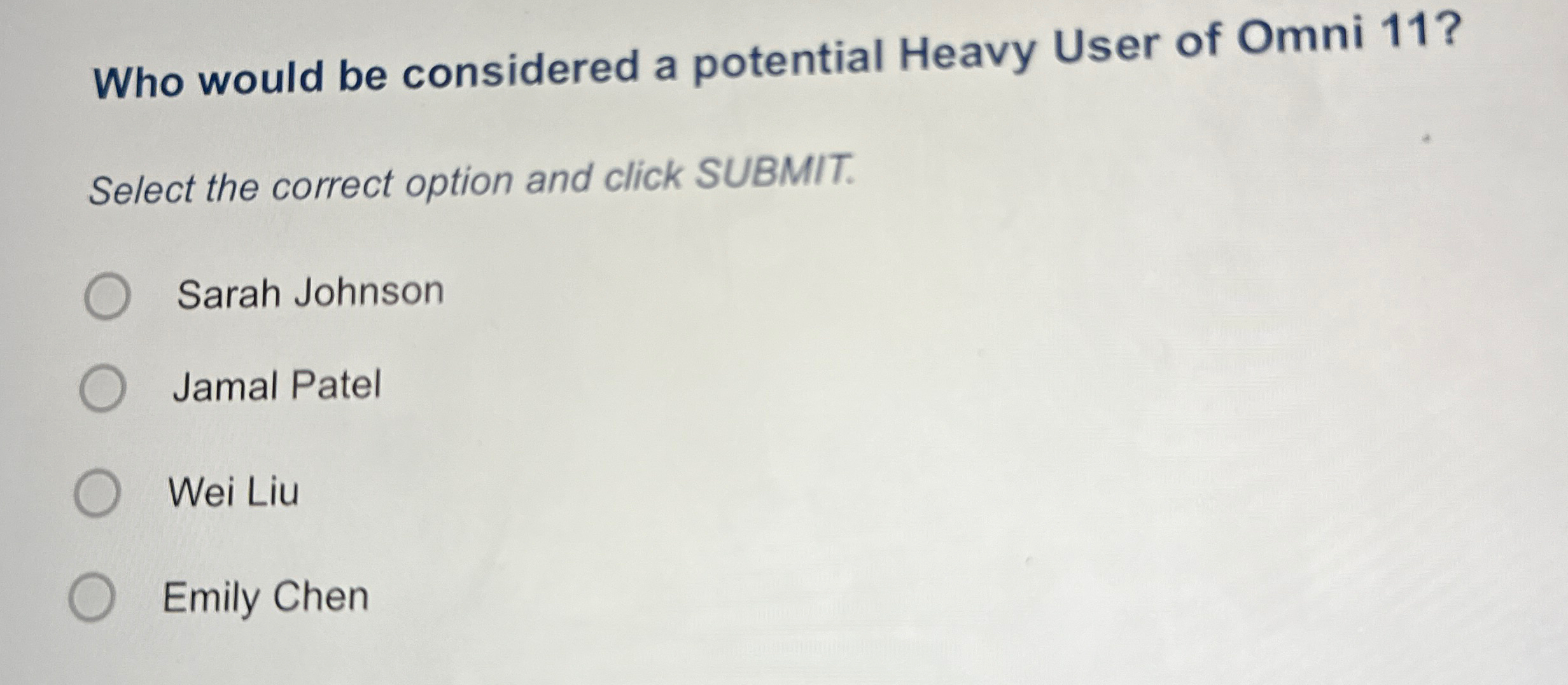 Solved Who would be considered a potential Heavy User of | Chegg.com
