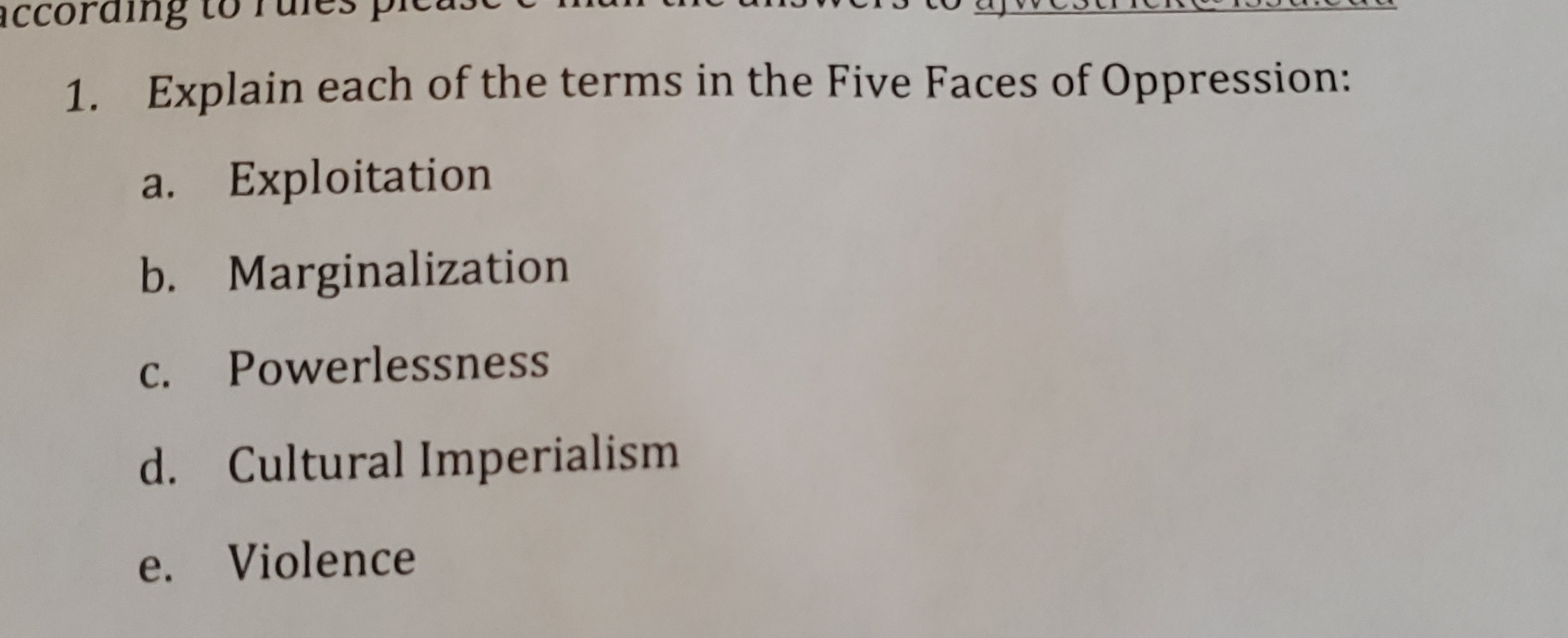 Solved Explain each of the terms in the Five Faces of | Chegg.com