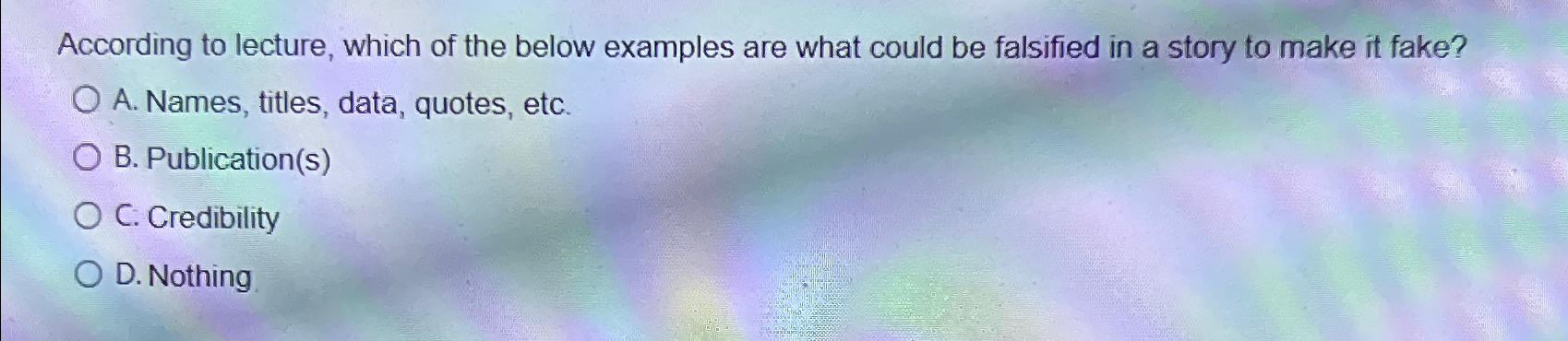 Solved According to lecture, which of the below examples are | Chegg.com
