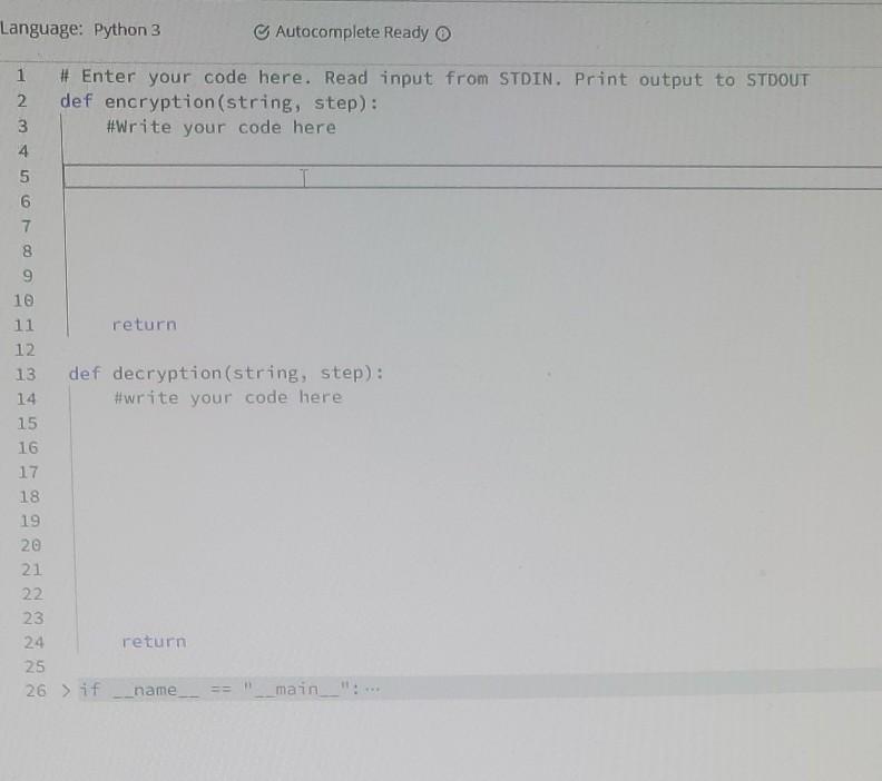 Solved 1 Encrypt And Decrypt Problem Statement Write Chegg