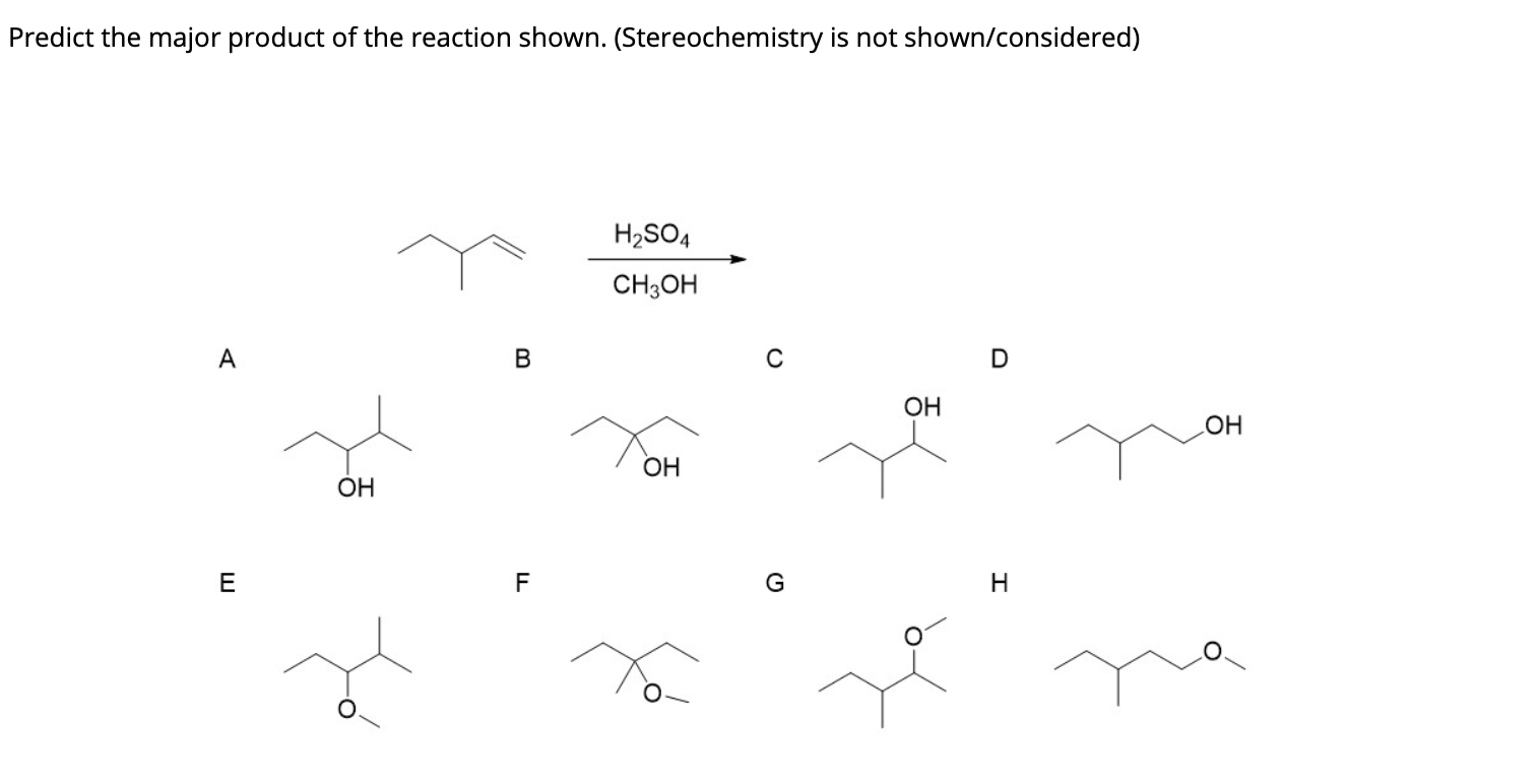Solved Predict the major product of the reaction shown. | Chegg.com