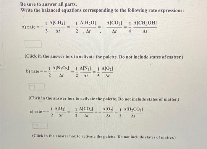 Solved Be sure to answer all parts. Write the balanced | Chegg.com