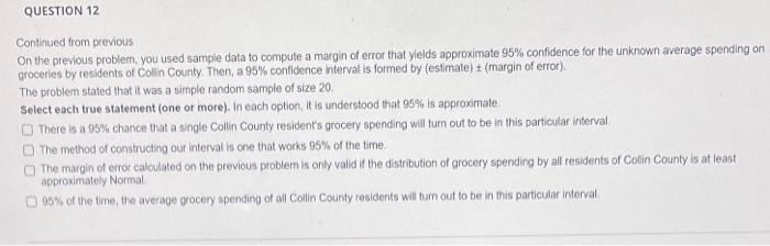 Solved Continued from previous On the previous problem, you | Chegg.com