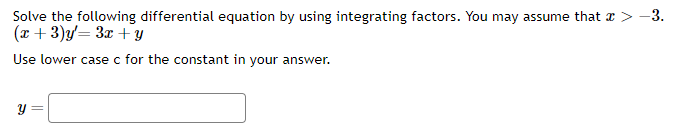 Solved Solve the following differential equation by using | Chegg.com