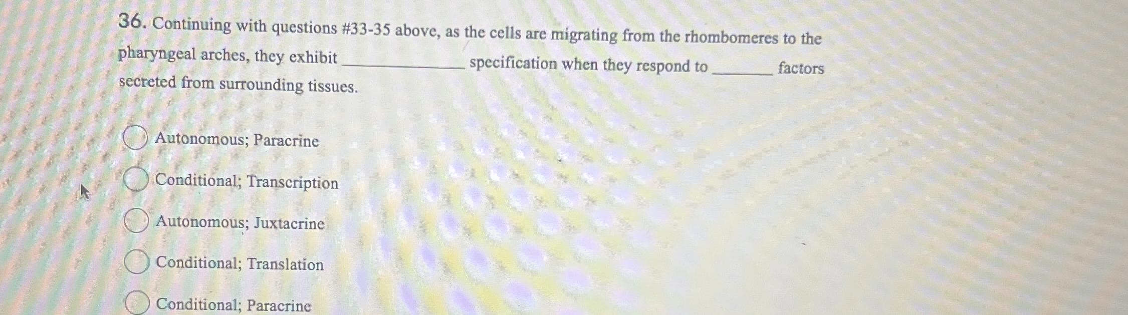 Solved Continuing with questions #33-35 ﻿above, as the cells | Chegg.com