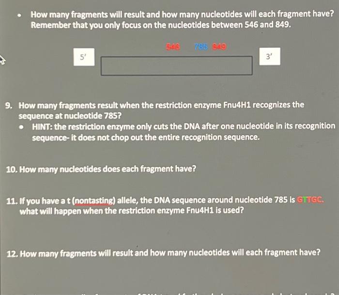 Solved How many fragments will result and how many | Chegg.com