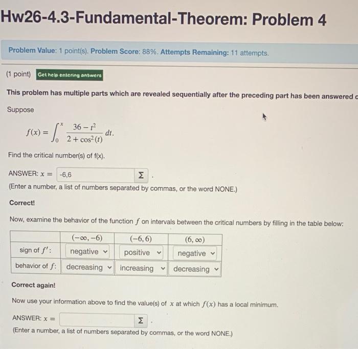 Solved Hw26-4.3-Fundamental-Theorem: Problem 4 Problem | Chegg.com