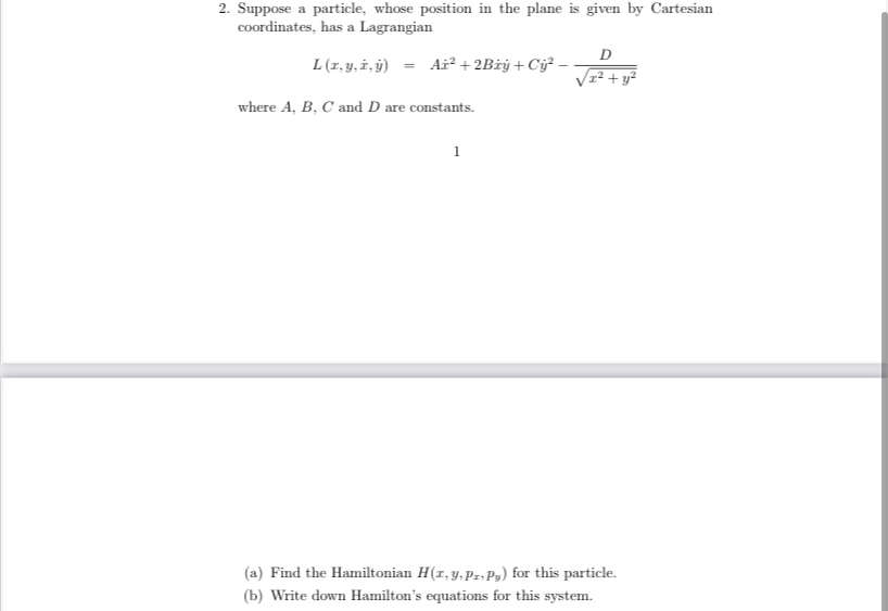 Solved Suppose a particle, whose position in the plane is | Chegg.com