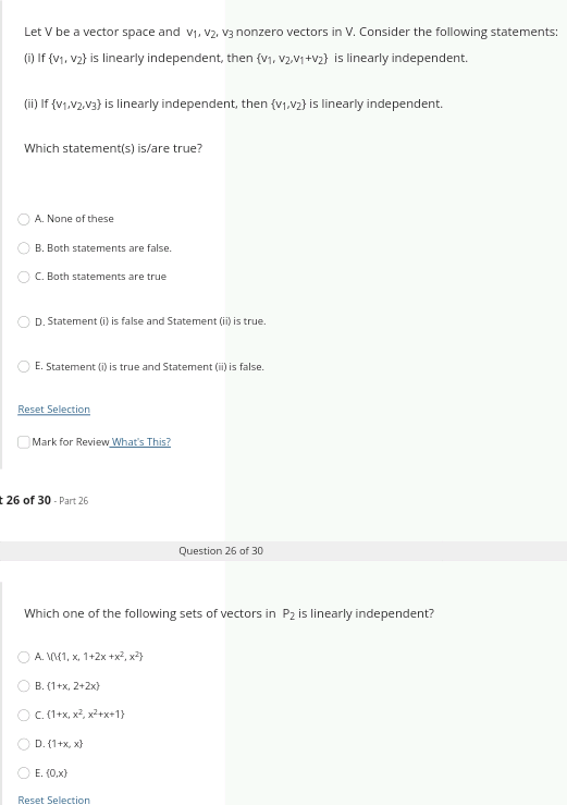 Solved Let V be a vector space and V1, V2, V3 nonzero | Chegg.com
