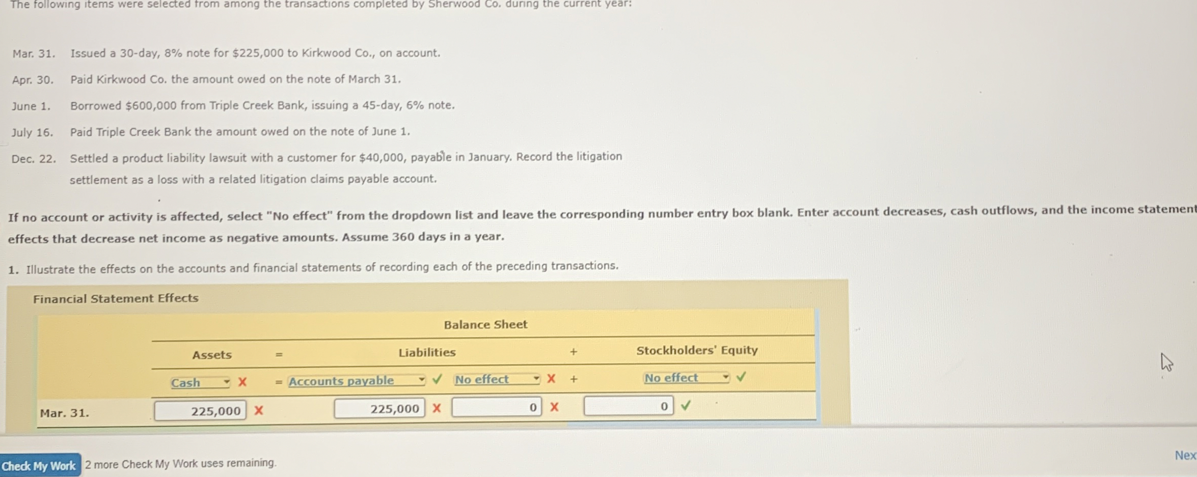 Solved The following items were selected from among the | Chegg.com