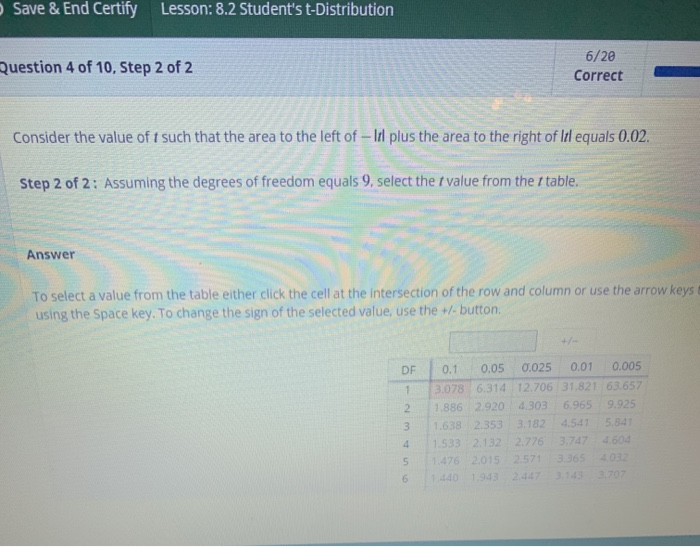 Solved Save & End Certify Lesson: 8.2 Student's | Chegg.com