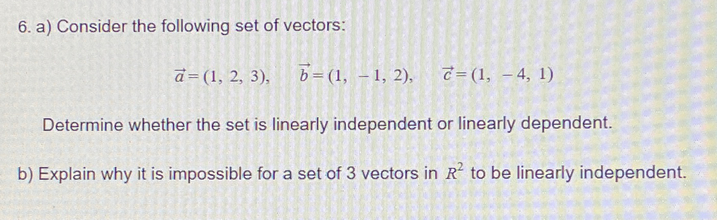 Solved a) ﻿Consider the following set of | Chegg.com
