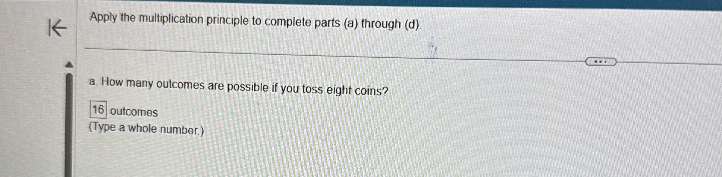 Apply the multiplication principle to complete parts | Chegg.com