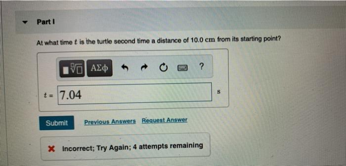 Solved A turtle crawls along a straight line, which we will | Chegg.com