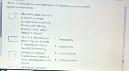 Solved Match the following processes/techniques of | Chegg.com