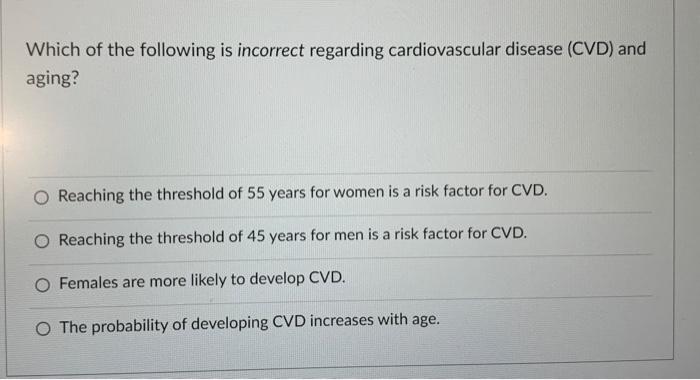 Solved Which of the following is incorrect regarding | Chegg.com