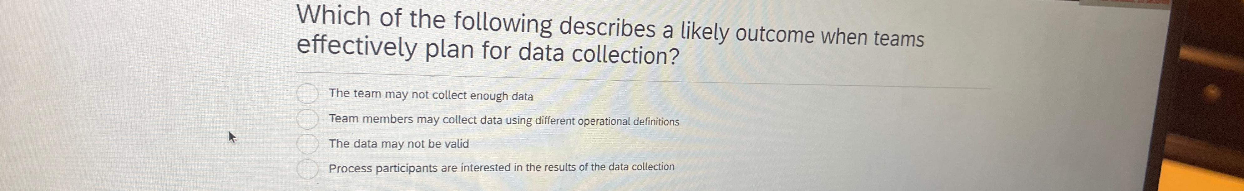 Solved Which of the following describes a likely outcome | Chegg.com