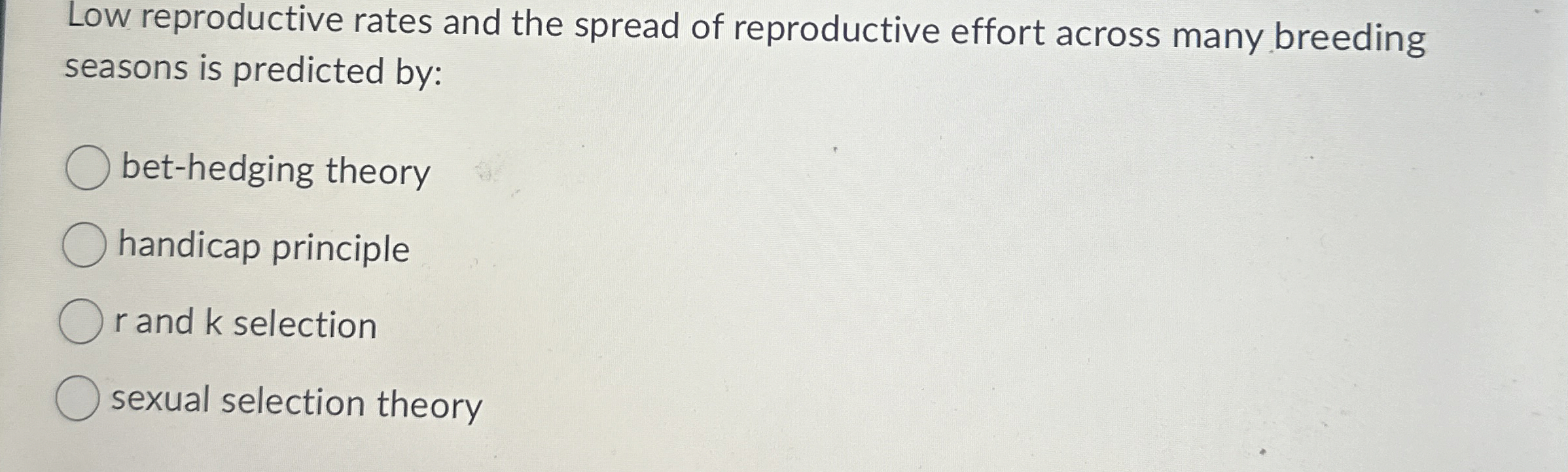Solved Low reproductive rates and the spread of reproductive | Chegg.com