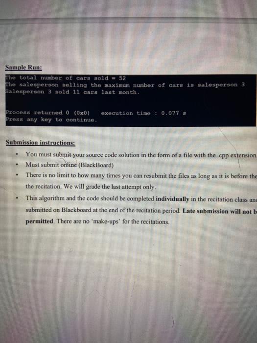 Solved Programming Exercise #10 A car dealer has 10 | Chegg.com Solved Programming Exercise #10 A car dealer has 10 | Chegg.com