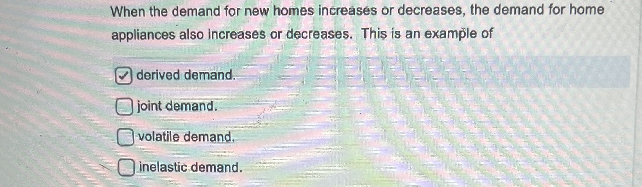 Solved When the demand for new homes increases or decreases, | Chegg.com