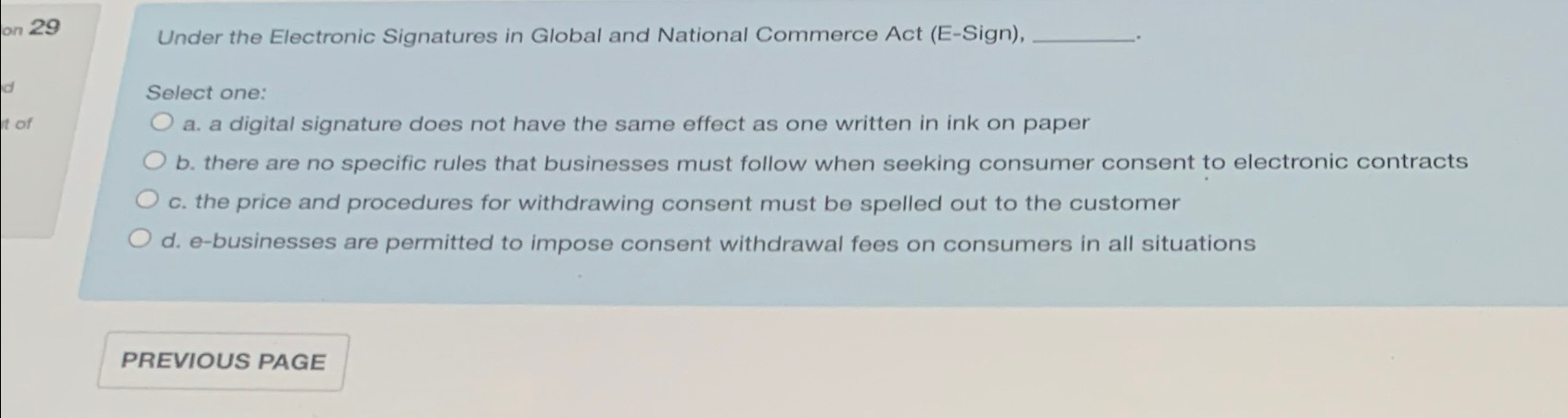 Solved Under the Electronic Signatures in Global and | Chegg.com