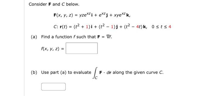 Solved Consider F and C below. | Chegg.com