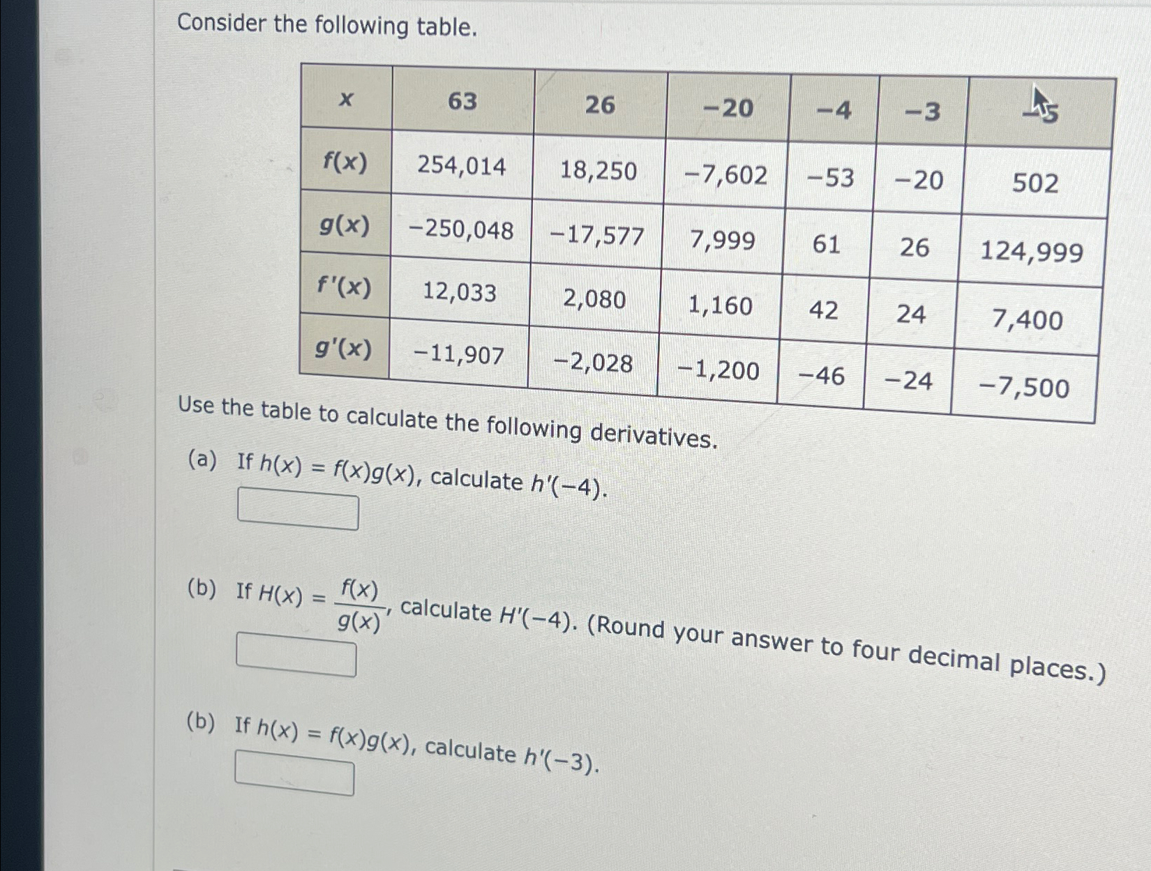 Solved Consider the following | Chegg.com