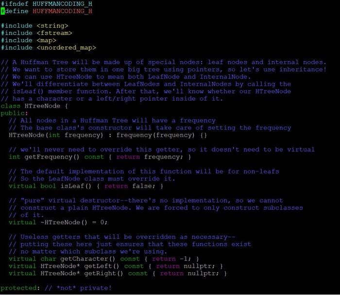 Solved Ifndef Huffmancoding H Define Huffmancoding H