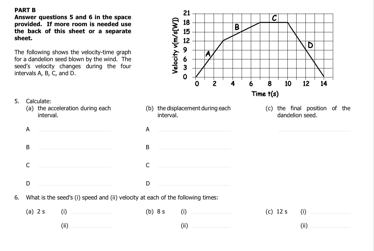 Solved PART BAnswer questions 5 ﻿and 6 ﻿in the space | Chegg.com