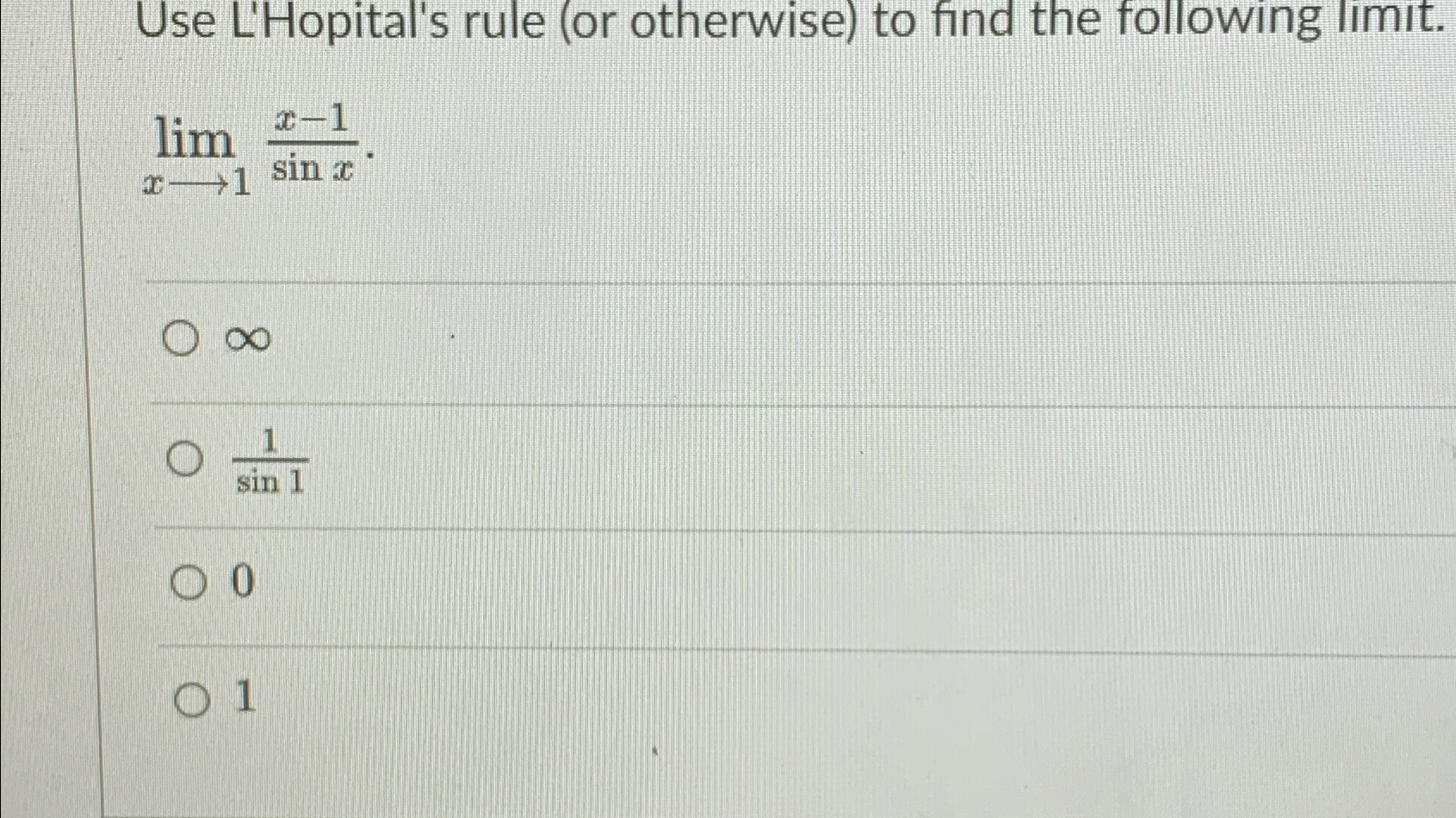 Solved Use L'Hopital's rule (or otherwise) ﻿to find the | Chegg.com